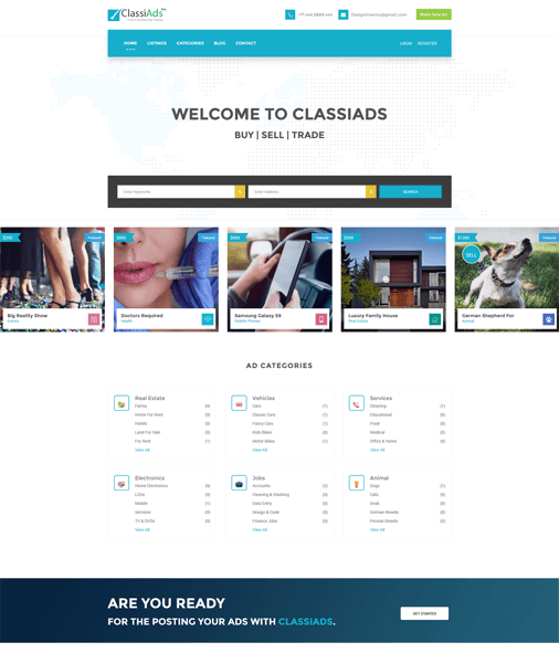 Chia sẻ theme ClassiAds – phù hợp làm web rao vặt - Nguyễn Văn Duy