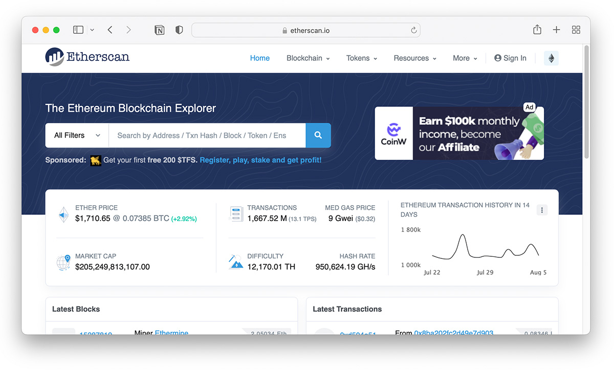 Etherscan là gì và hướng dẫn sử dụng - Duy Nguyễn
